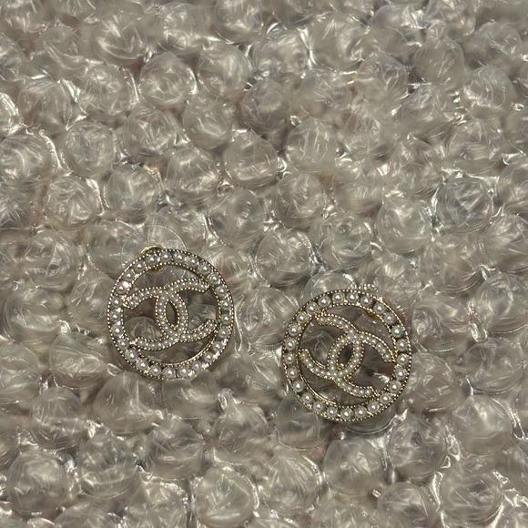 CHANEL | Jewelry | Chanel Circle Logo Earrings | Poshmark